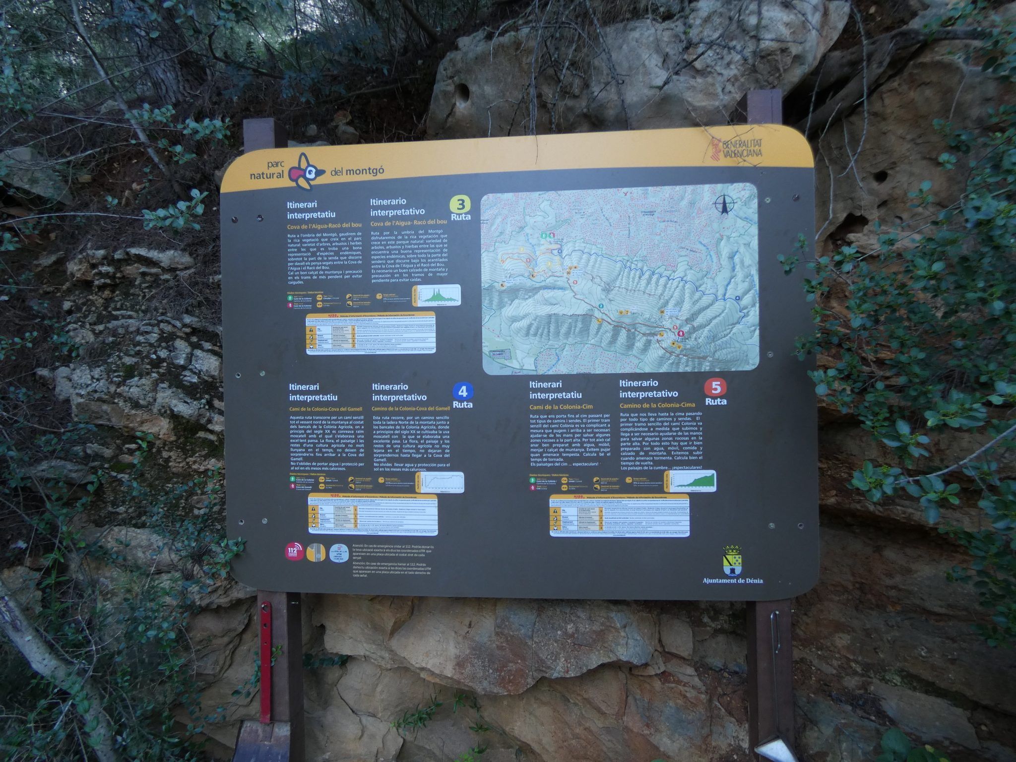 Subida al Montgó desde Denia pasando por la "COVA DEL AIGUA", con ...